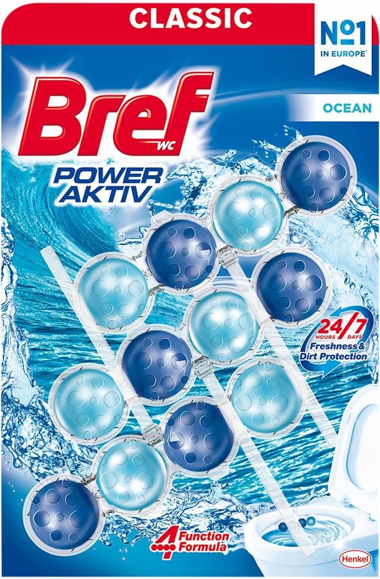 Bref Power Aktiv Zawieszka do WC Ocean, 3x50 g - Ceny i opinie - Ceneo.pl