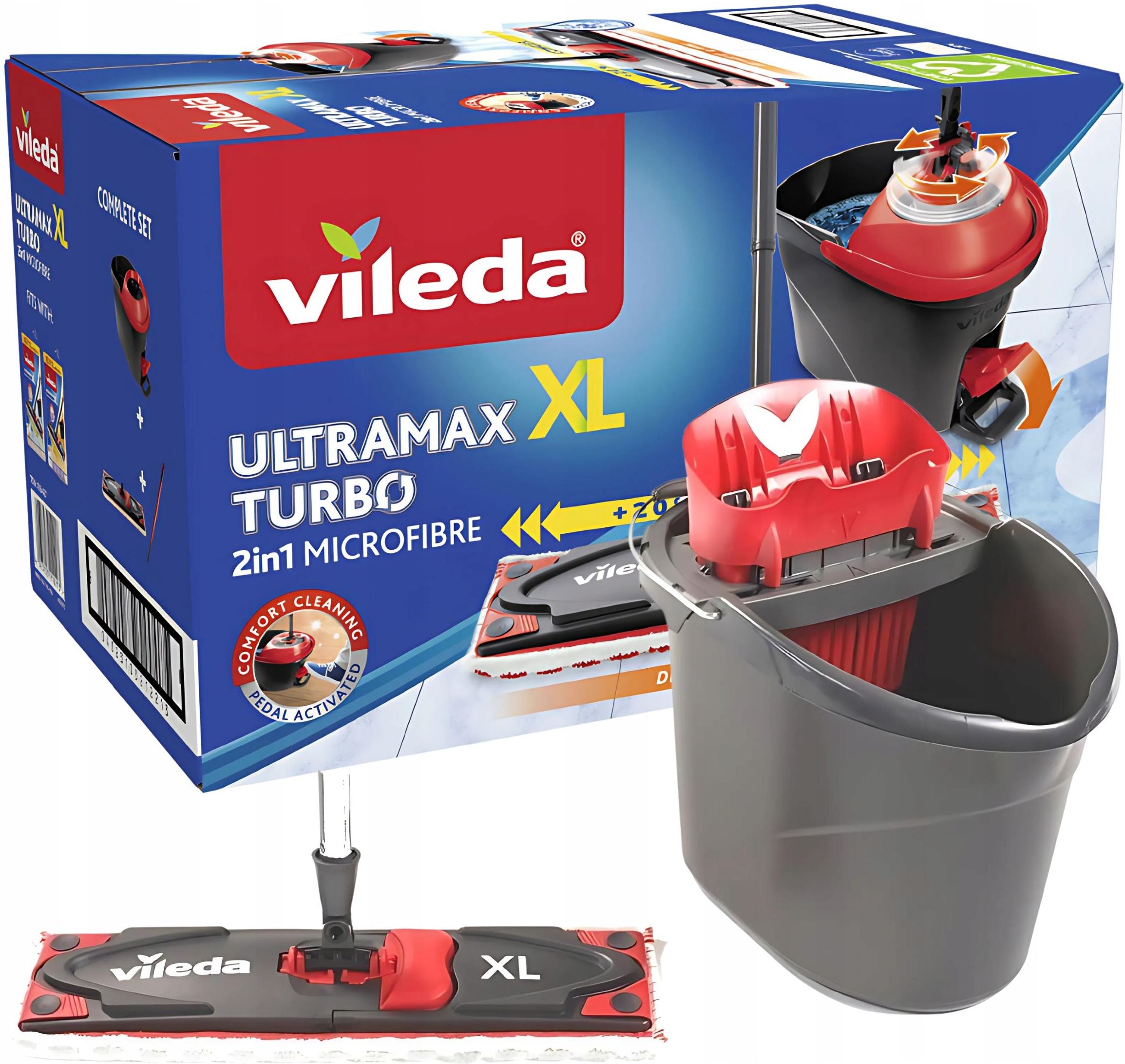 Vileda Mop Obrotowy Do Podłogi Ultramax XL Mikrofibra Płaski - Ceny i ...