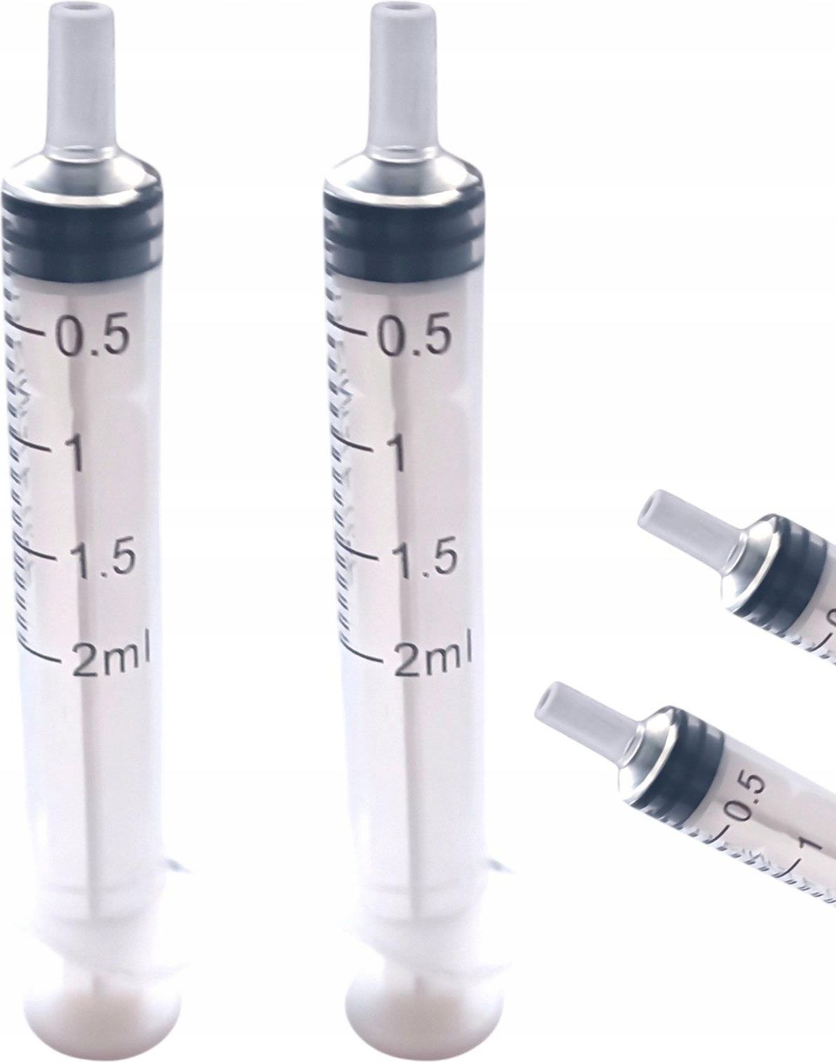 Strzykawki 2 ml Luer 3-częściowe, 2 ml bez igły 100szt - ceny i opinie ...
