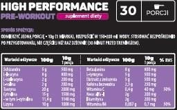 High Performance Pre-Workout 300g - Ceny i opinie - Ceneo.pl