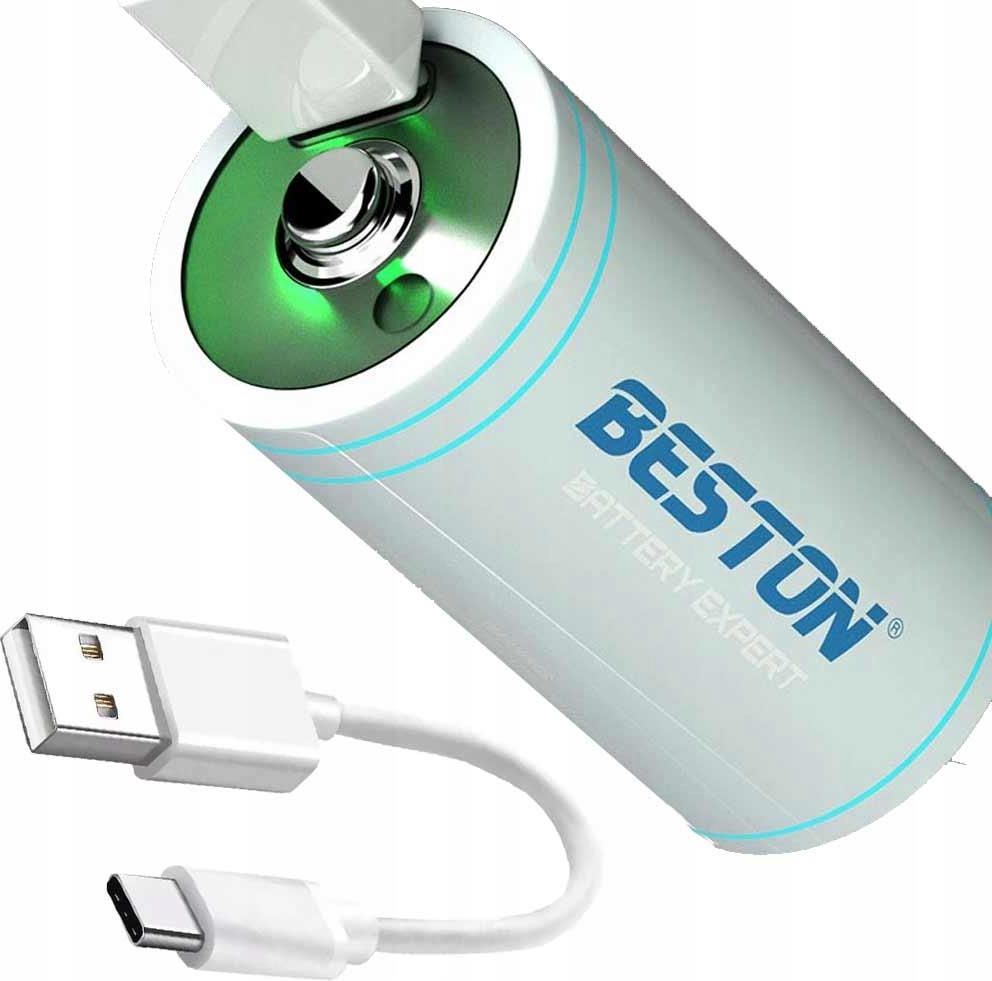 Moto-Mer Akumulator bateria R14 1.5V 3500mWh Usb C AM2 EN93 UM2 Lithium ...