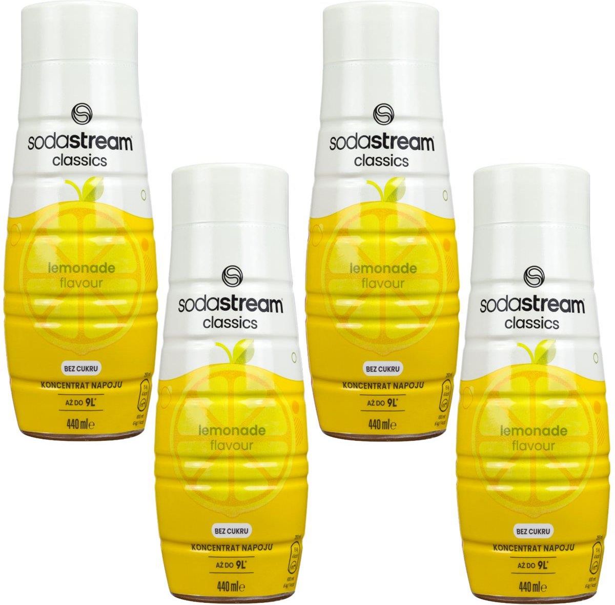 Sodastream 4X Syrop Lemoniada Do Saturatora Koncentrat Gazowanej Wody ...