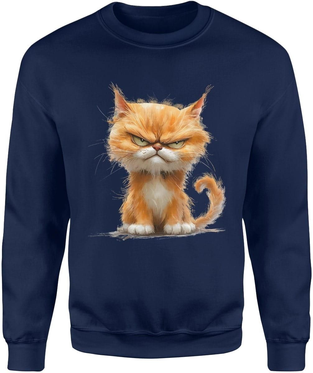 Zabawny pomarańczowy zły kot Męska bluza (M, Granatowy) - Ceny i opinie ...