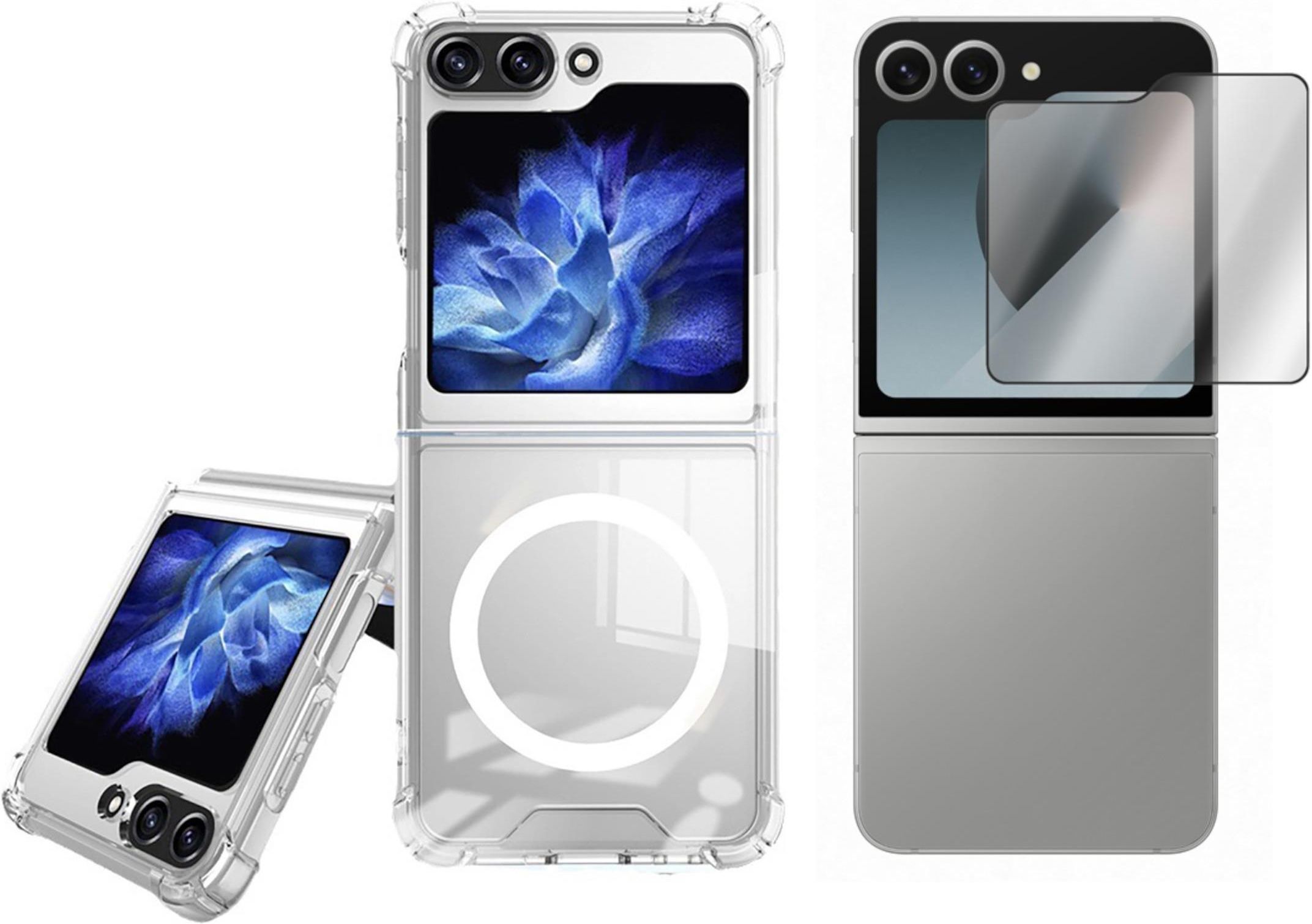 Gsm Hurt Etui Magnet Case Do Samsung Galaxy Z Flip 6 5G F741 Bezbarwne ...