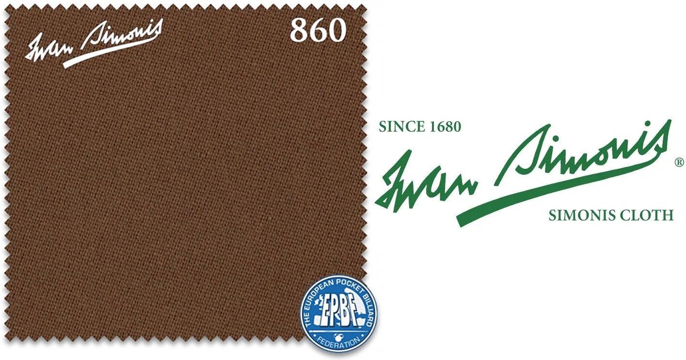 Sukno bilardowe SIMONIS 860 165cm Chocolate - Ceny i opinie - Ceneo.pl
