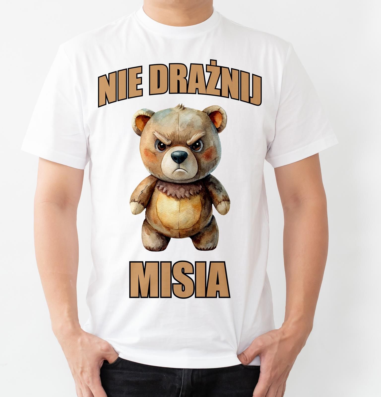 Nie drażnij misia - koszulka męska - Ceny i opinie - Ceneo.pl