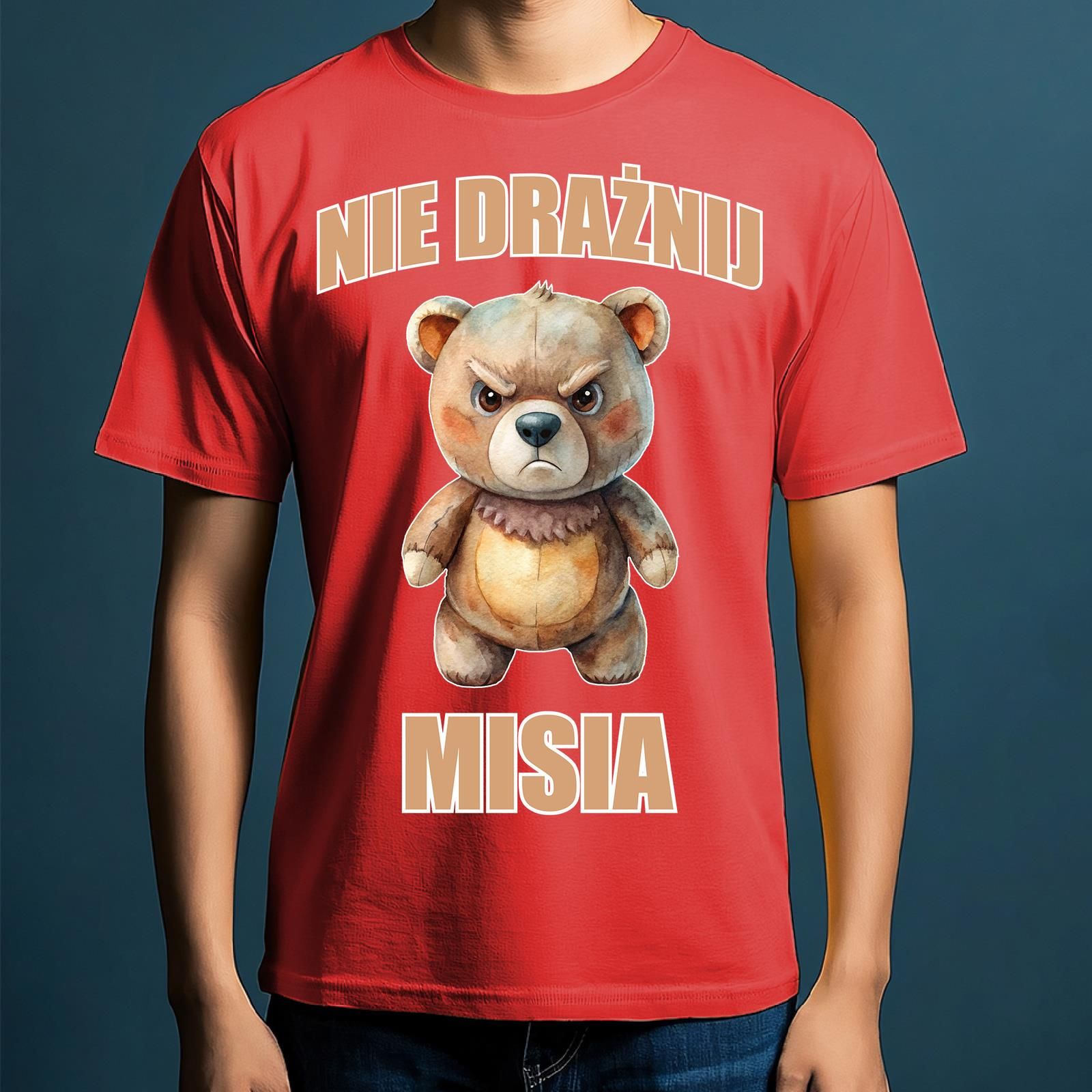 Nie drażnij misia - koszulka męska - Ceny i opinie - Ceneo.pl
