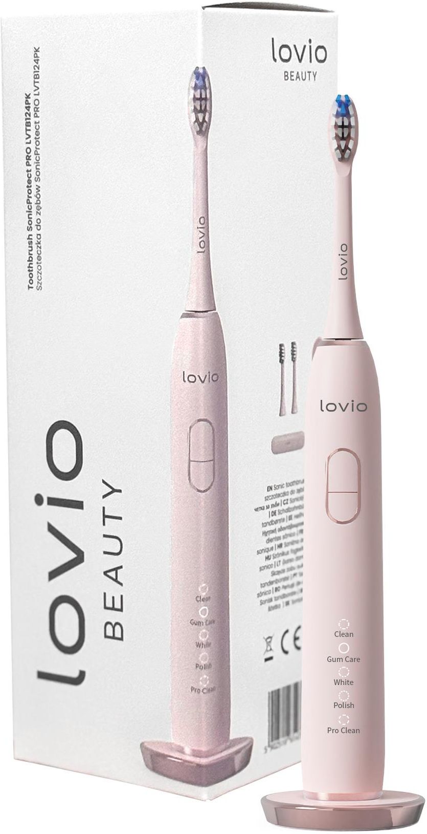 Szczoteczka elektryczna Lovio SonicProtect PRO Różowy - Opinie i ceny na Ceneo.pl