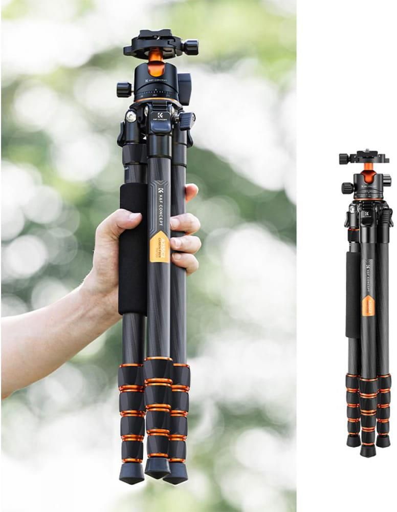 Statyw Karbonowy statyw fotograficzny 175cm K&F Concept A254C4 KF09.098 ...