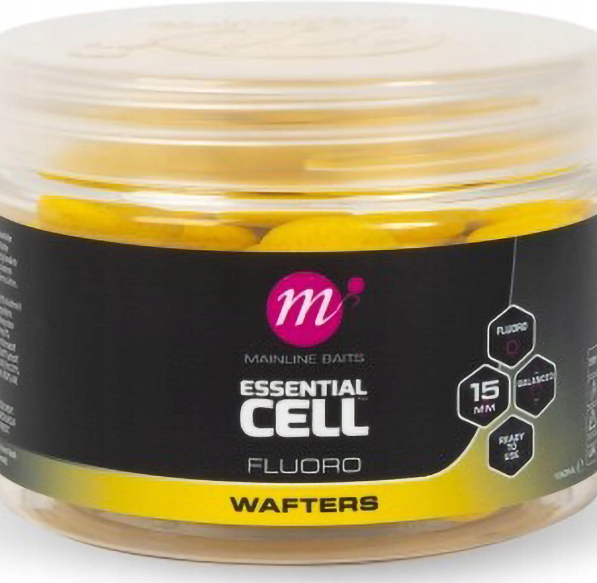 Mainline Przynęta Kulki Essential Cell Fluoro Wafters 13Mm Yellow ...
