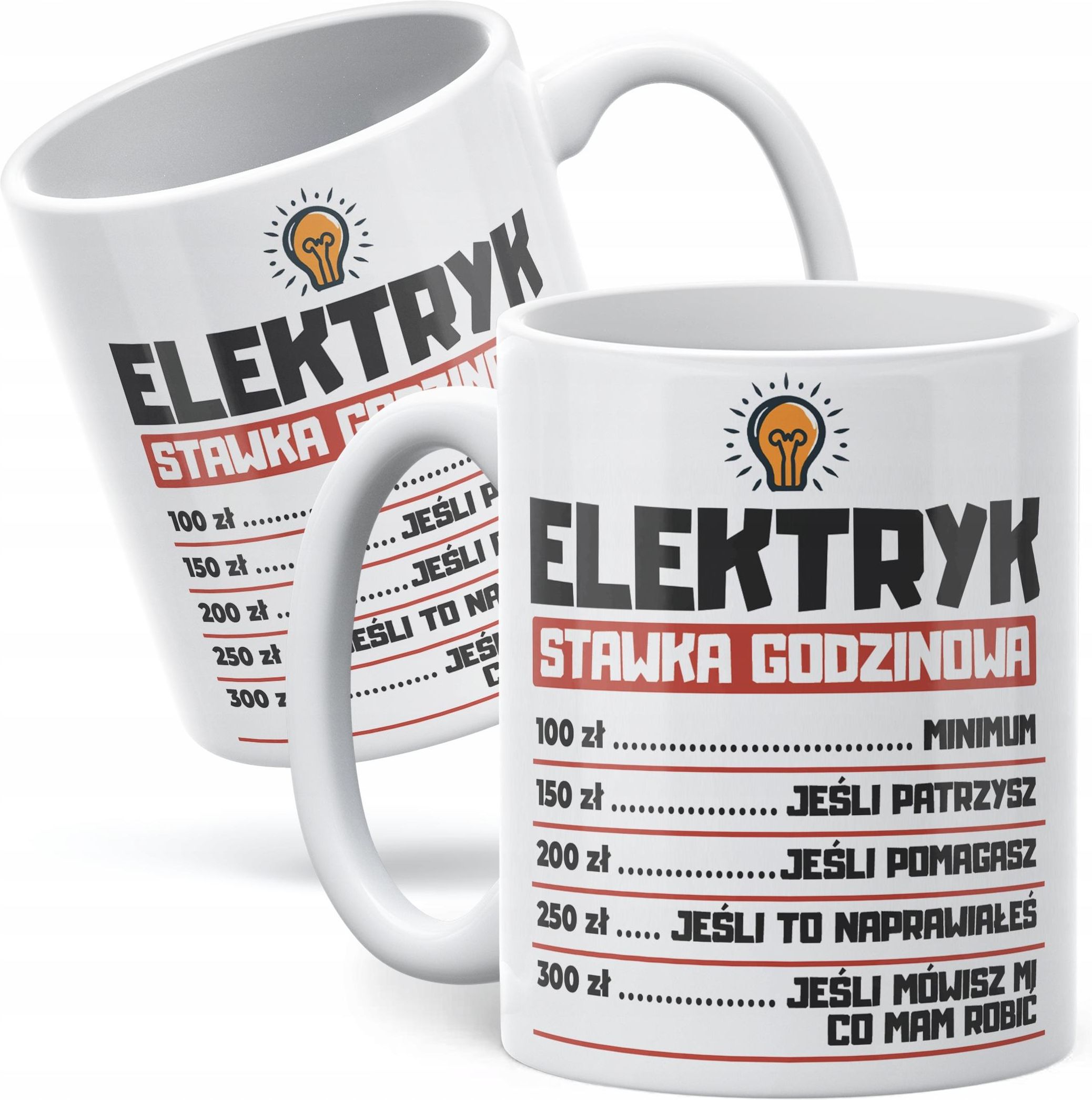 Bullz Kubek Ceramiczny Elektryk Stawka Godzinowa Zabawny - Opinie i atrakcyjne ceny na Ceneo.pl