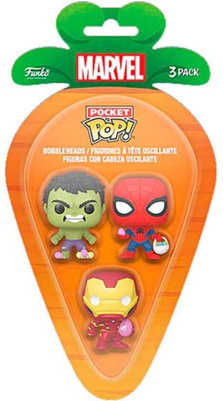 Pocket POP! Marvel - 3Pack Marchewka: Hulk, Spider-Man, Iron-Man - Ceny ...