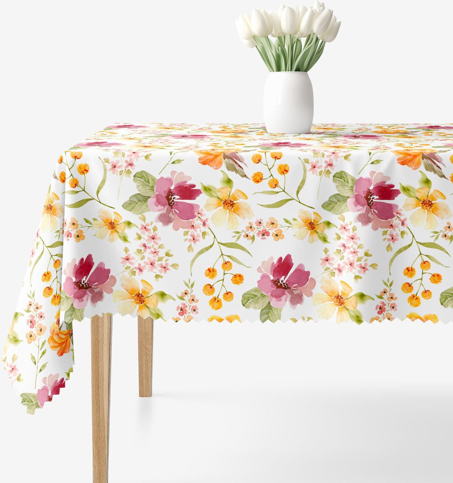 Goldea Obrus Plamoodporny Kwiaty Hibiskusa 80x120cm - Opinie i atrakcyjne ceny na Ceneo.pl