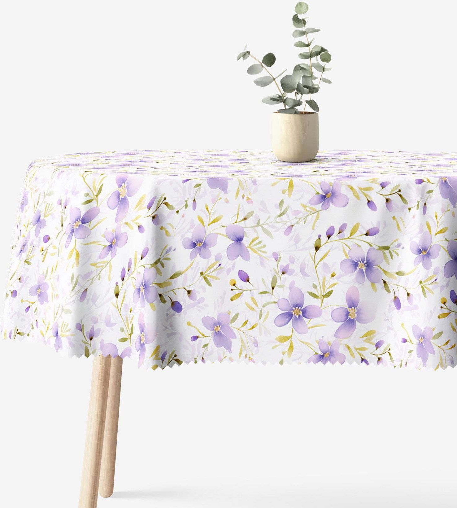 Goldea Obrus Owalny Plamoodporny Kwiaty Fiołka 140x200cm - Opinie i atrakcyjne ceny na Ceneo.pl