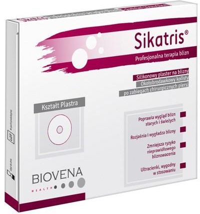Biovena Health Sikatris Silikonowy Plaster Na Blizny Okołobrodawkowy 7 ...