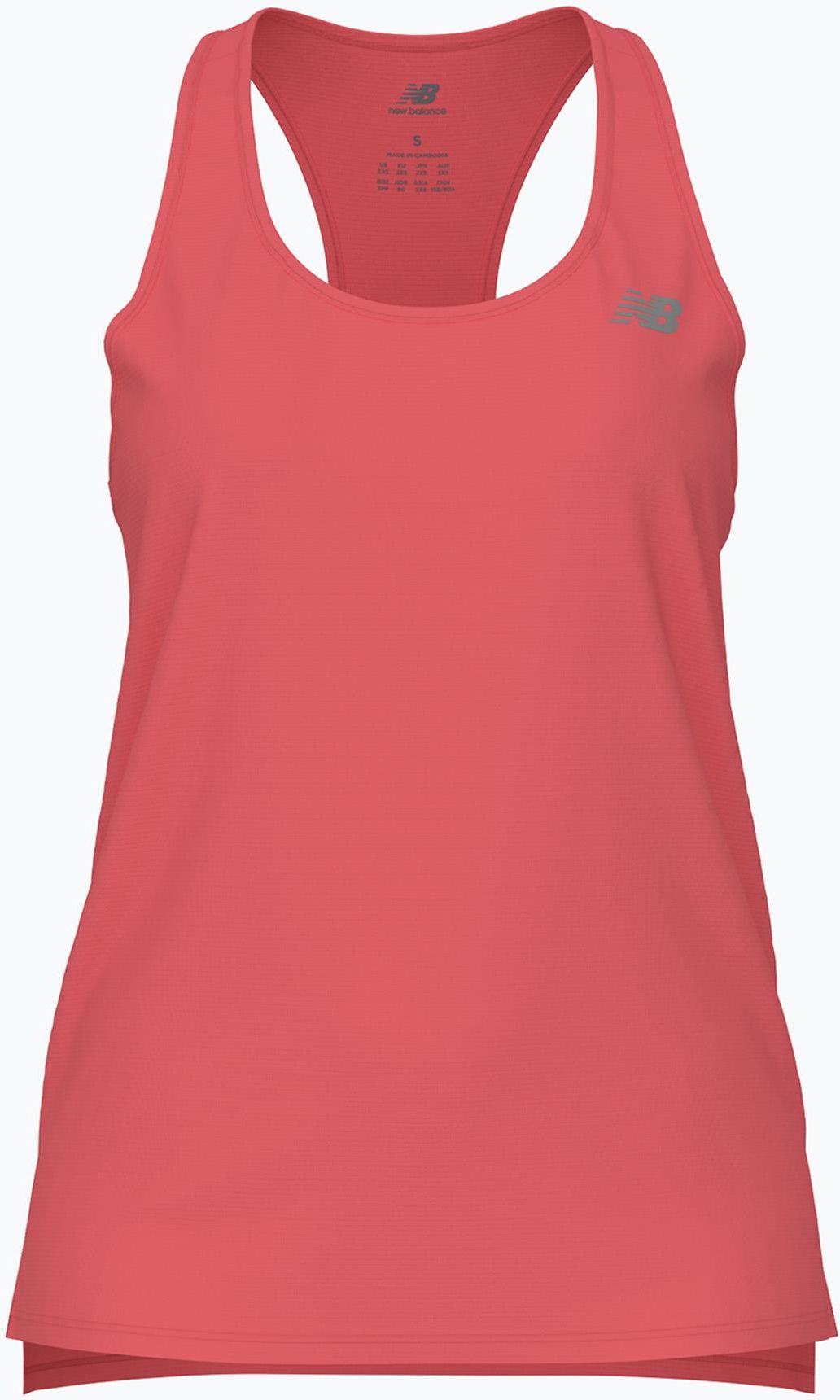 New Balance Tank Top Do Biegania Damski Sport Essentials Driftred ...