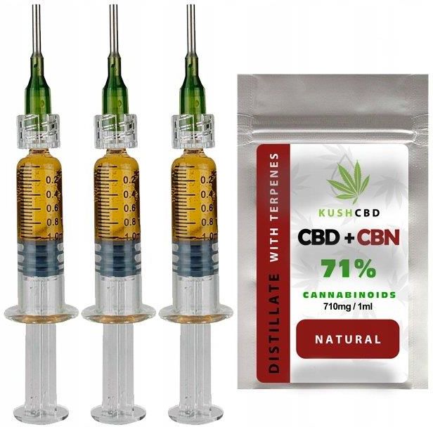 Kush Cbd 71% Destylat Cbd+Cbn Thc Cbg Cbc Natural Full Spectrum 3ml ...