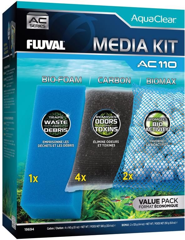 Fluval Media Kit Zestaw Wkładów Do Filtrów Ac110 - Ceny i opinie - Ceneo.pl