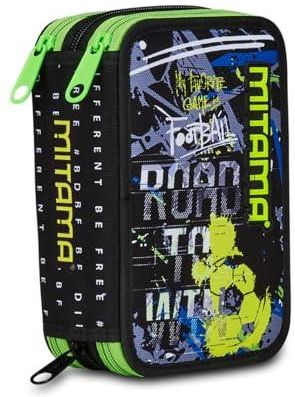 Mitama Piórnik szkolny z 3 przegródkami zawartość 47 sztuk zestaw ...