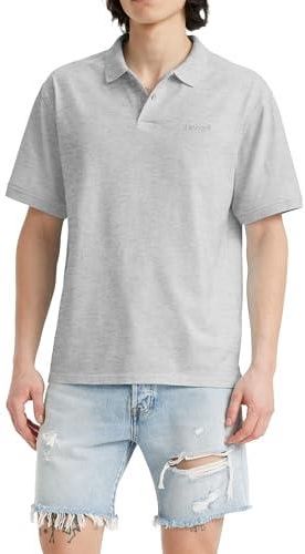 Levis Authentic Polo Mid Tone Grey Heather, Mid Tone Grey Heathe, M ...