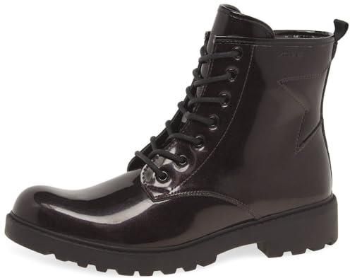 Geox Dziewczęca J Casey Girl Ankle Boot, Dk Burgundy Black, 28 EU ...
