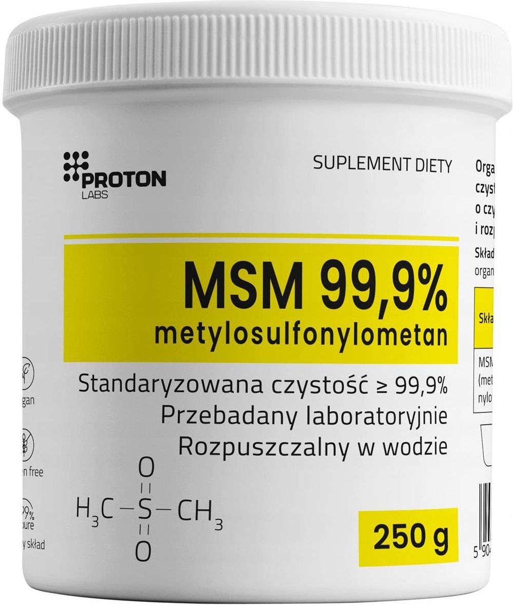 Proton Labs Msm Siarka Organiczna 99% 250g - Opinie i ceny na Ceneo.pl