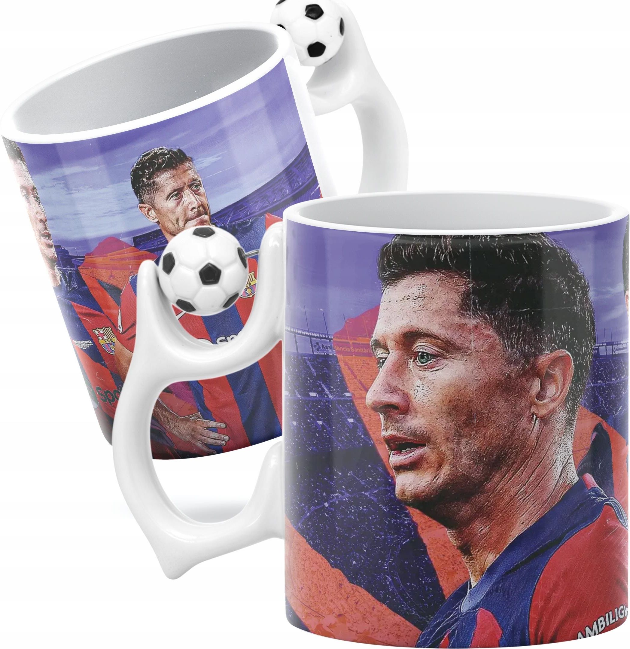 Podaj Własną Wartość Kubek Piłkarski Robert Lewandowski Dla Kibiców Barcelona Barca Dla Fanów ...