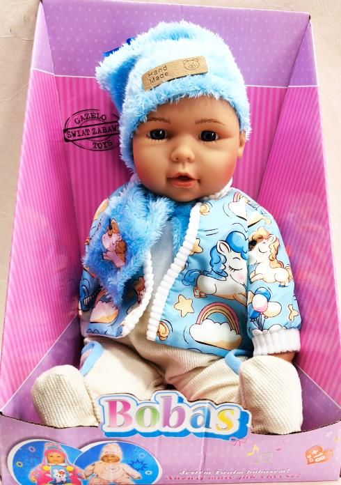 Lalka Interaktywny Bobas 48 cm Mówiący i Śpiewający dla Dziewczynki ...
