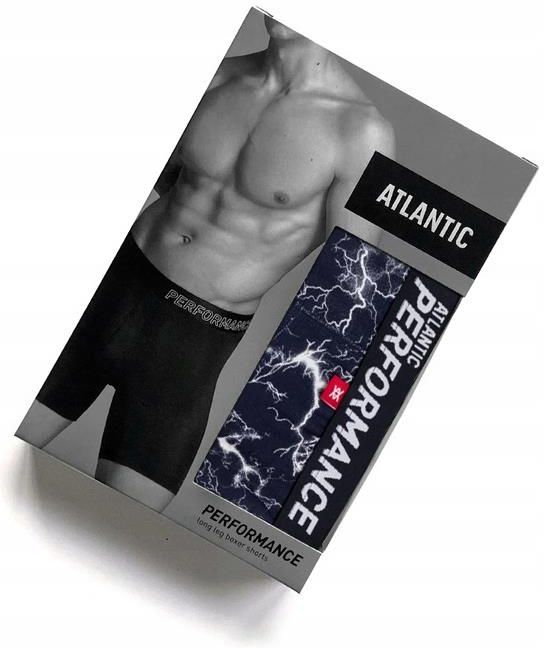 Bokserki męskie Atlantic długie sportowe Bambusowe print XXL - Ceny i ...