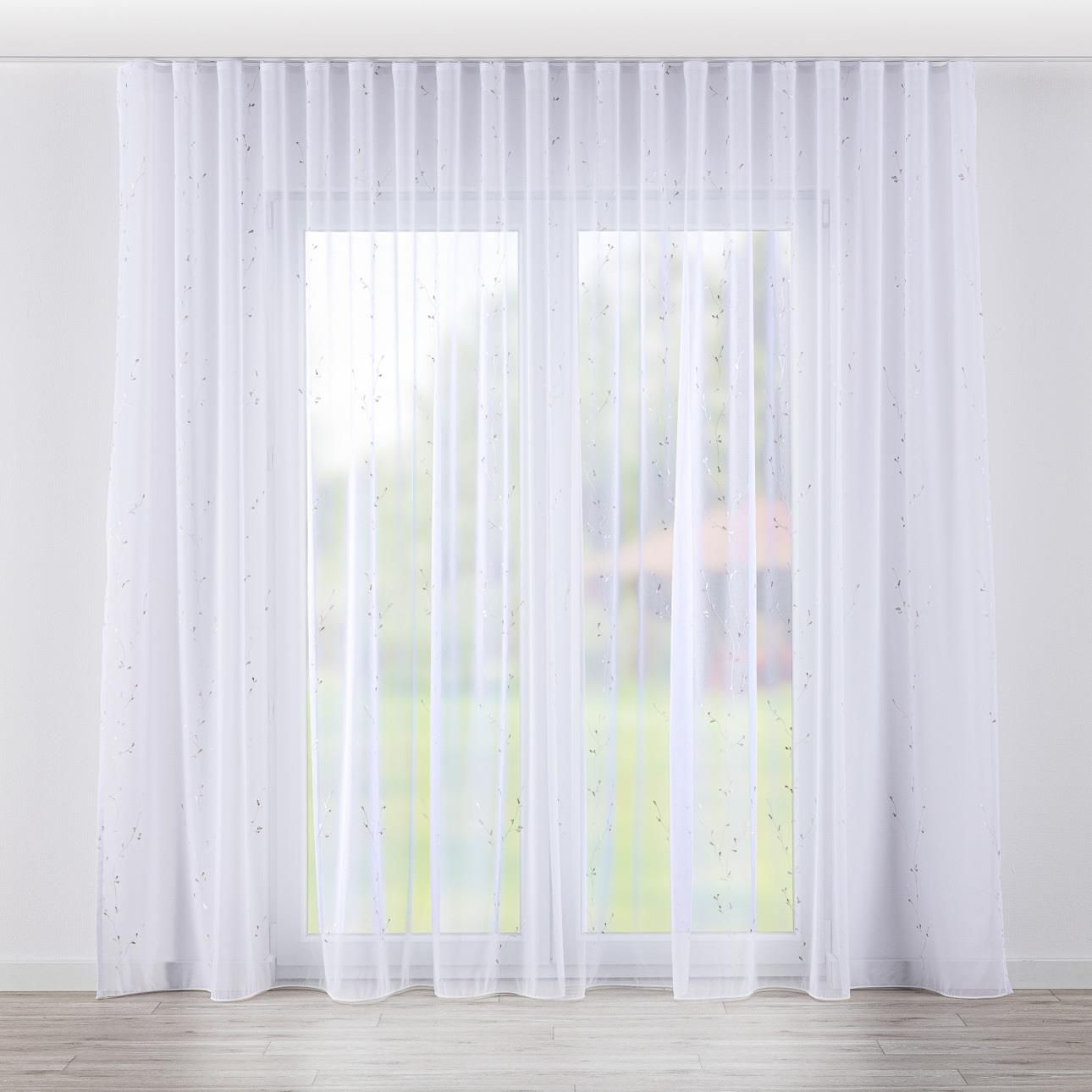 Dekoria.Pl Firana Na Taśmie Wave Biały Z Wzorem Woale I Firany 140x260 ...