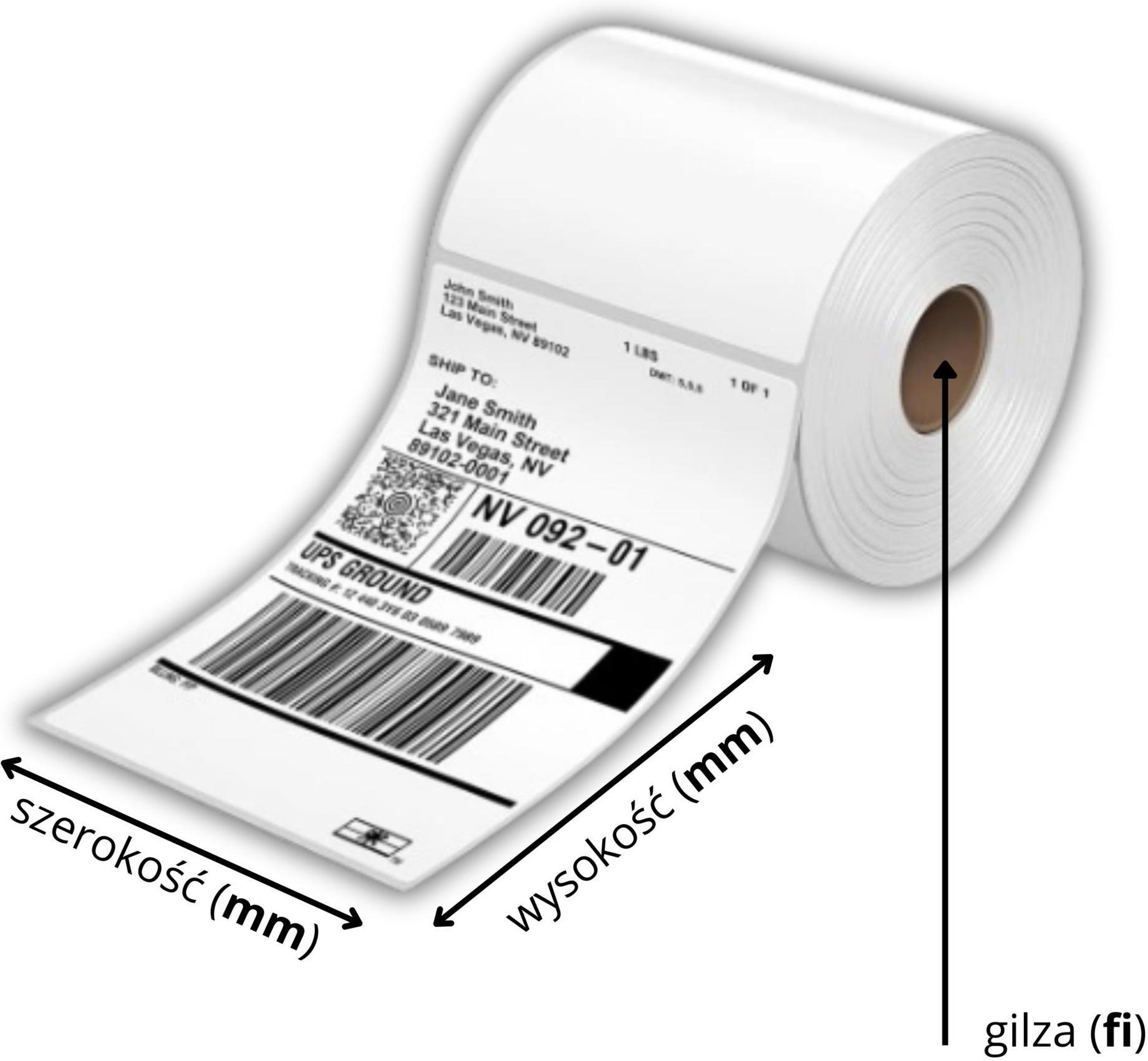 Zebra Etykiety Termotransferowe Papierowe, Fi76, Z-Perform 1000T, Szer ...