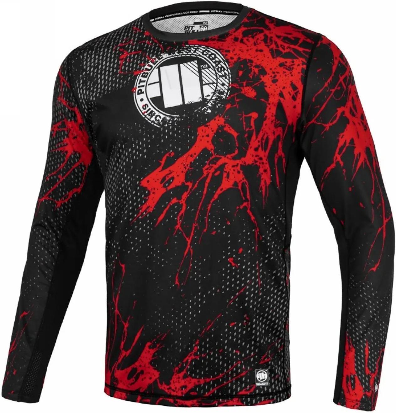 Longsleeve Mesh Rashguard Pitbull Performance Pro Plus Blood Dog Ii ...