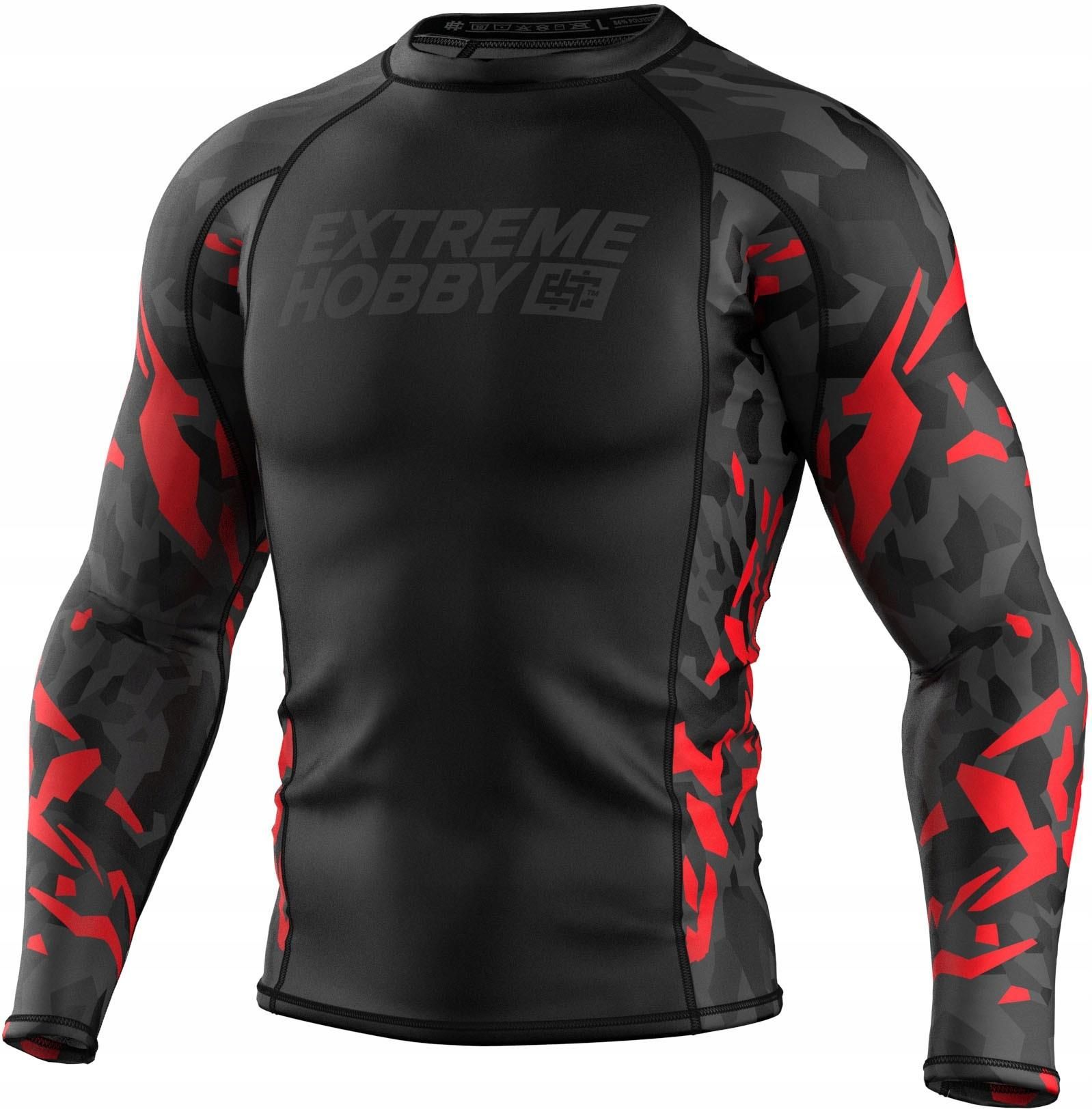 Extreme Hobby Rashguard Długi Rękaw Black Panther Czarno-Czerwony L ...