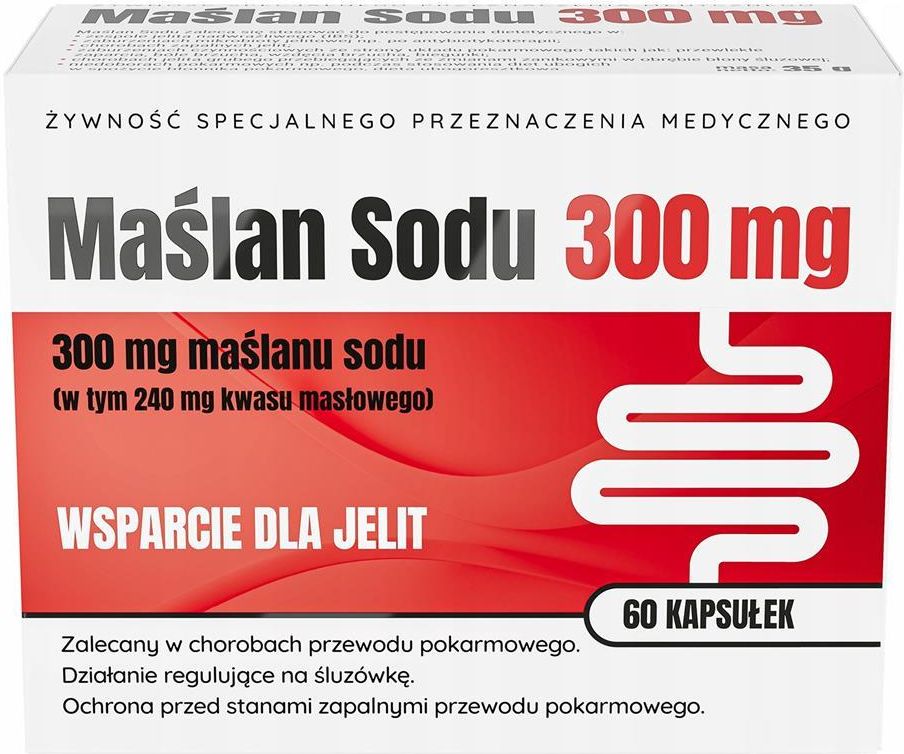Nature Pharm Maślan Sodu 300mg 60kaps. - Opinie i ceny na Ceneo.pl