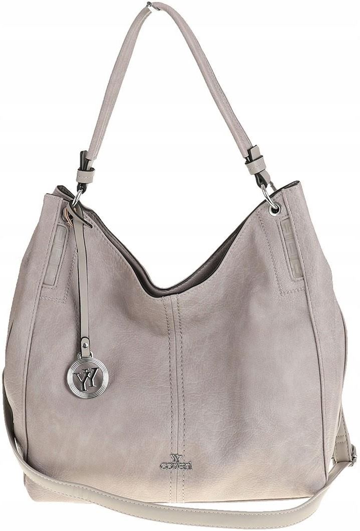 YY Coveri Włoska Torebka Shopper Listonoszka Worek CWHS0582 Grey - Ceny ...