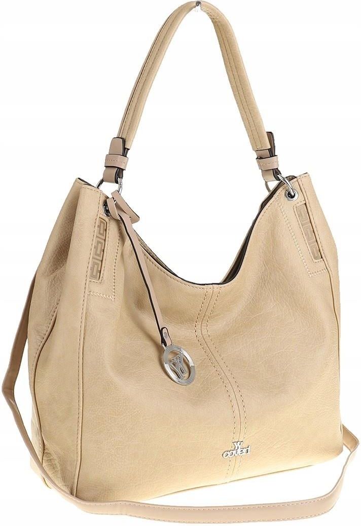 YY Coveri Włoska Torebka Shopper Listonoszka Worek CWHS0582 Soil - Ceny ...