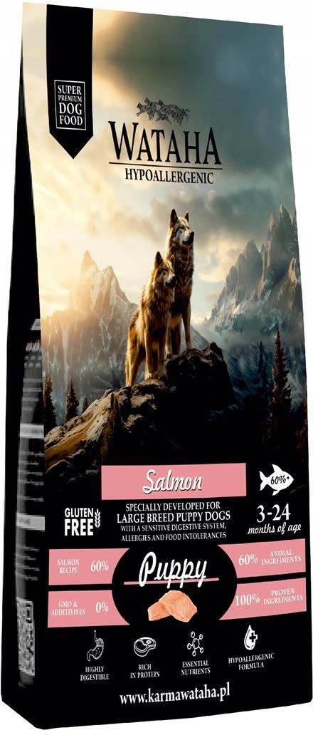 Karma Wataha Hypoallergenic Karma Sucha Dla Szczeniaka 67% Łosoś Z ...