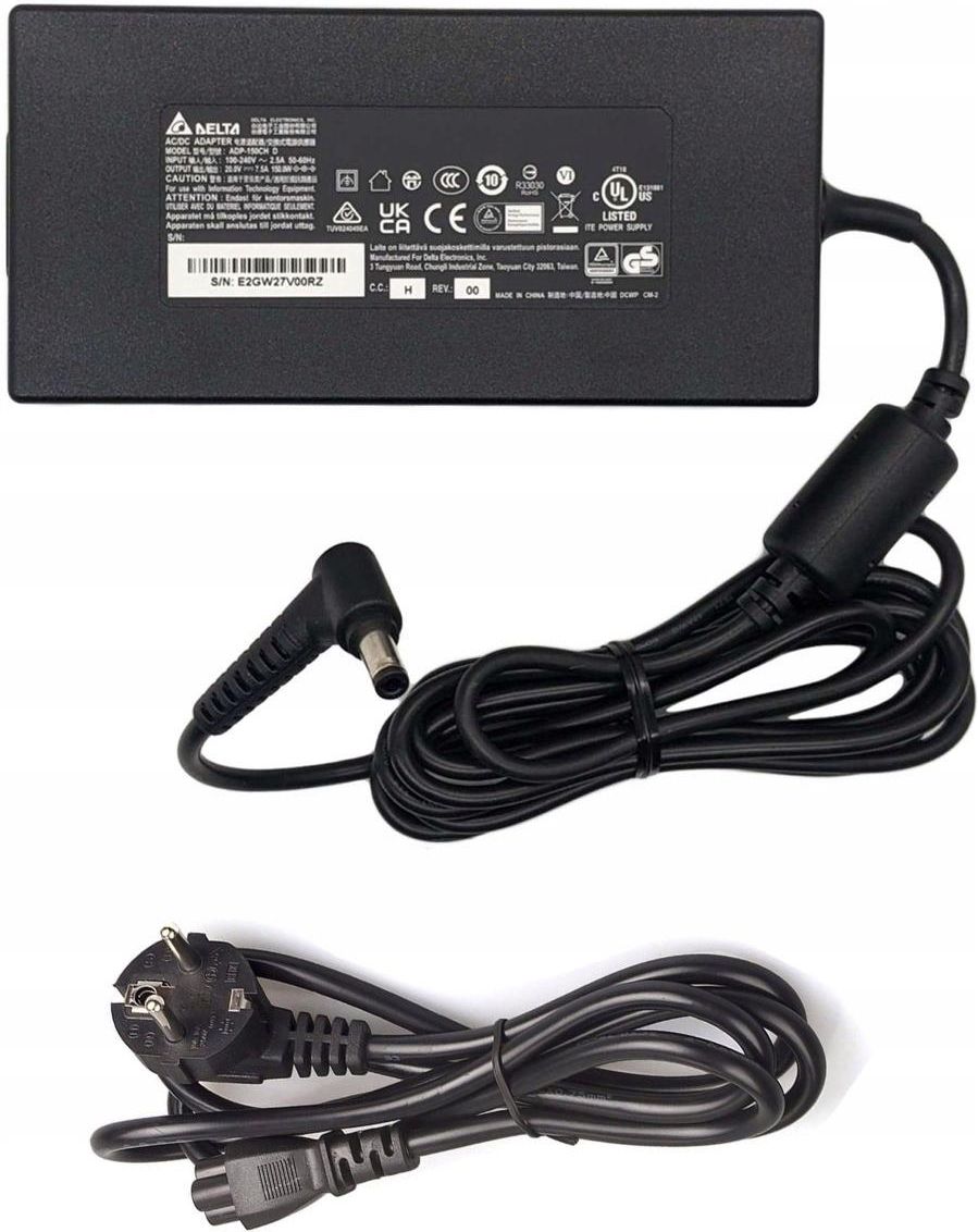 Zasilacz do laptopa Delta 150W Ajp do Msi GF62 MS-16JF Asus ADP-150NB D ...