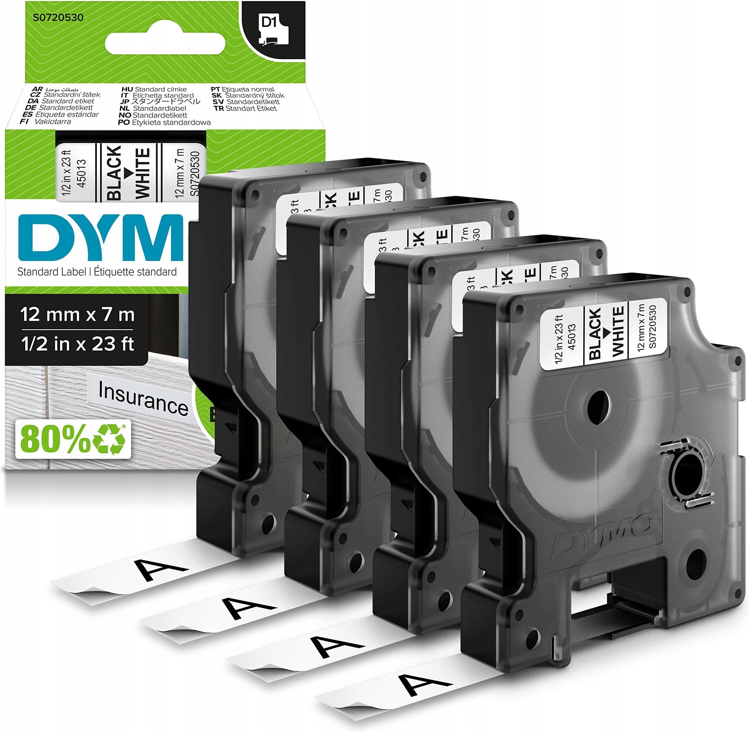 Newell Brands Dymo D1 Oryginalne Etykiety Czarny - Ceny i opinie - Ceneo.pl