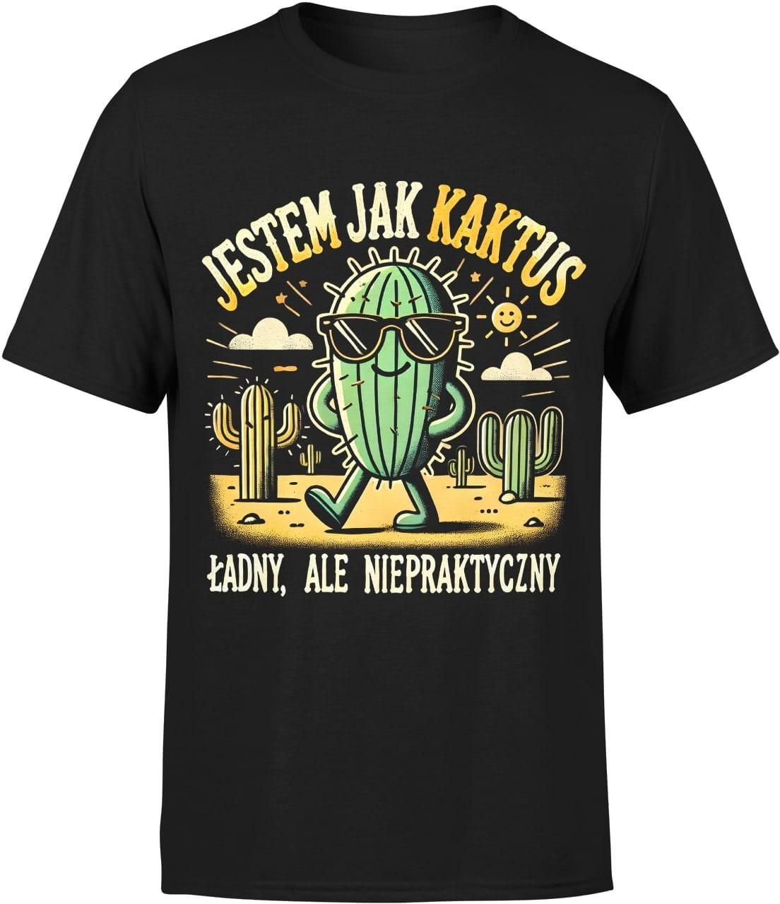 Jestem jak kaktus ładny ale niepraktyczny Męska koszulka (3XL, Czarny) - Ceny i opinie - Ceneo.pl