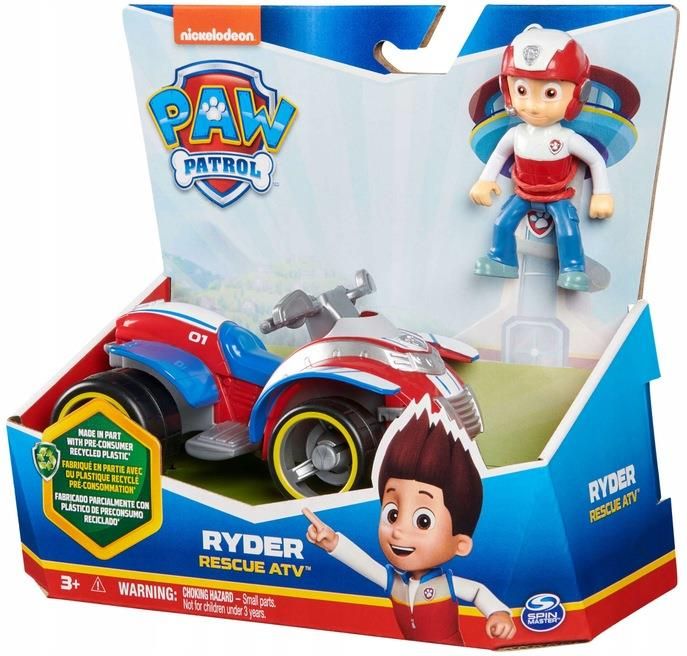 Spin Master Psi Patrol Ryder Figurka + Pojazd Ratunkowy Quad Atv - Ceny ...