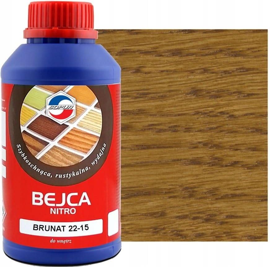 Bejca Nitro Do Drewna Sopur 0,5l Brunat 22-15 - Opinie i ceny na Ceneo.pl