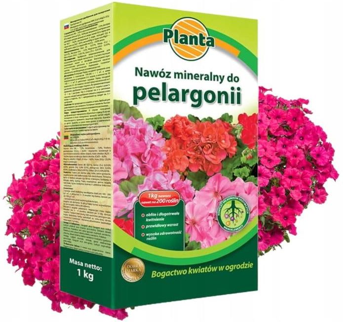 Nawóz Planta Nawóz Do Pelargonii Mineralny 1Kg Intensywne Kwitnienie I Zdrowe Rośliny - Ceny i ...