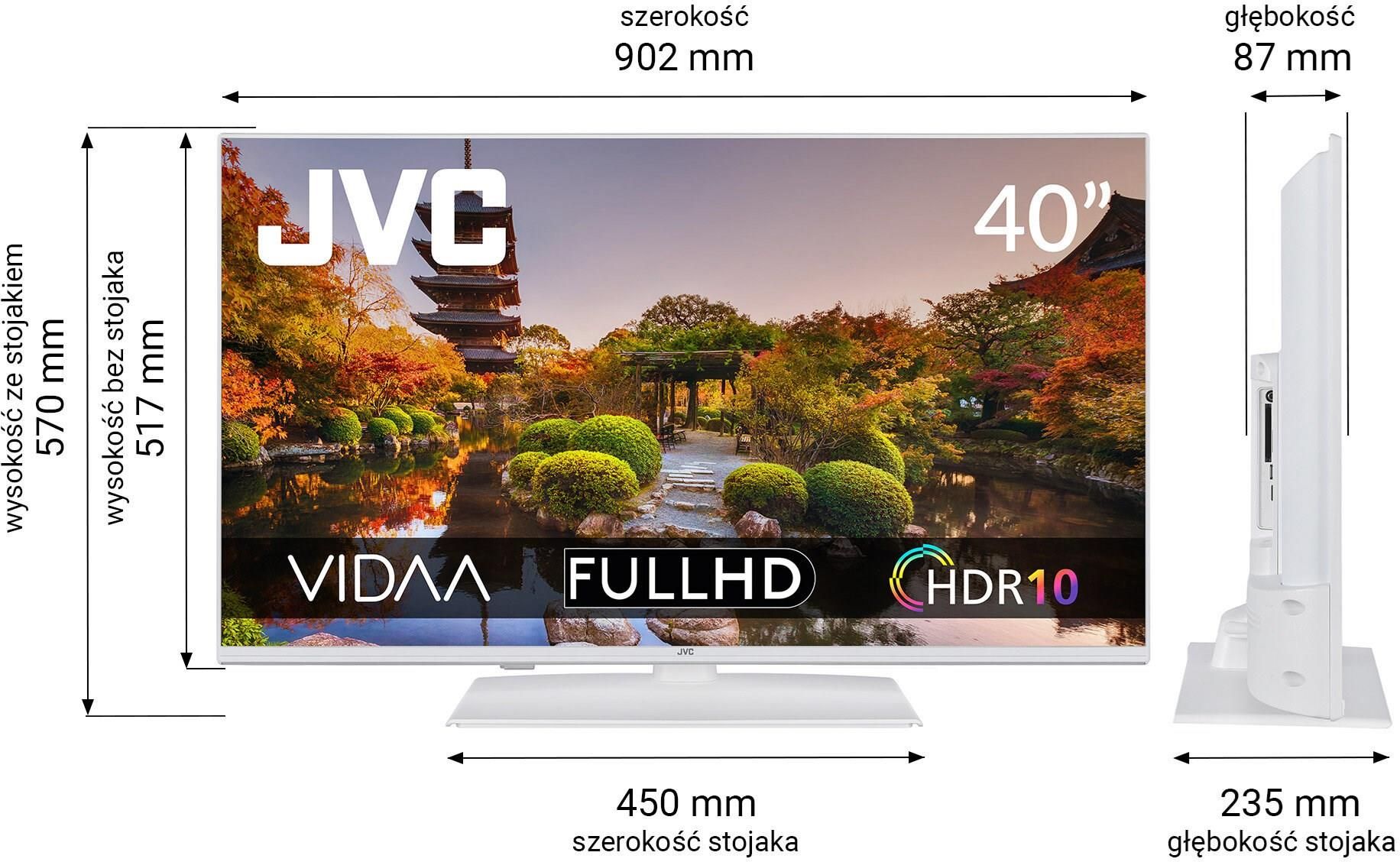 Telewizor LED JVC LT-40VDF540W 40 cali Full HD 40 cali - Opinie i ceny na Ceneo.pl