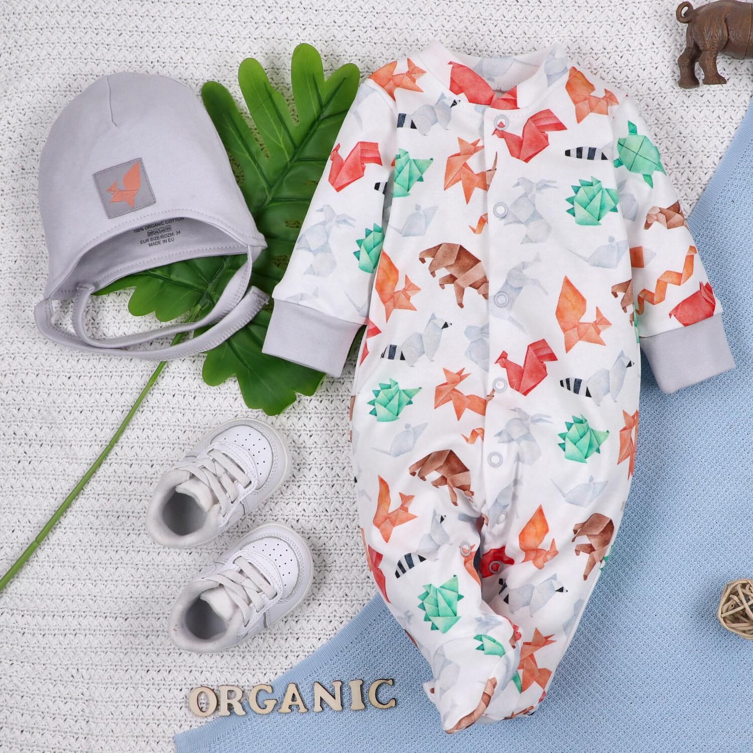 Pajac niemowlęcy Fun Origami z bawełny organicznej - Ceny i opinie ...