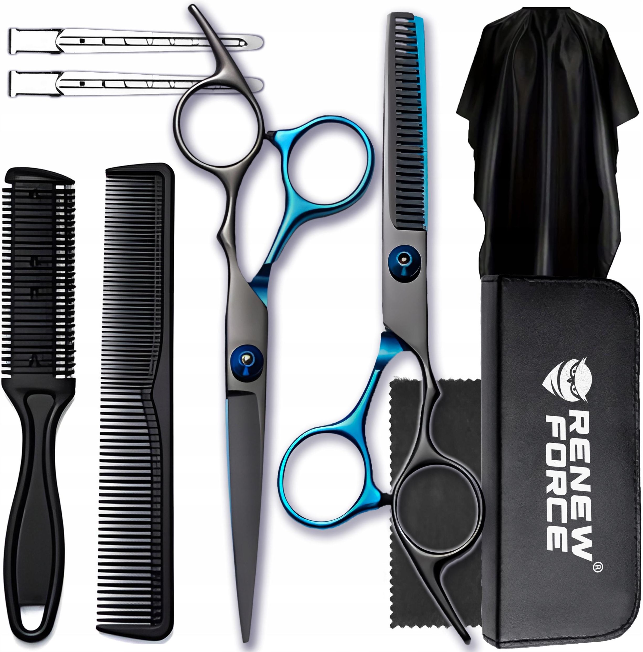 Renew Force Zestaw Profesjonalne Nożyczki Fryzjerskie Do Strzyżenia ...