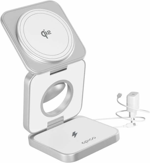 Ładowarka do telefonu Epico Ultrabase Ef55 3In1 Foldable Wireless Charging Stand Biały - Opinie ...
