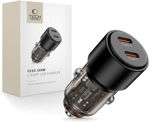 Ładowarka do telefonu Tech Protect Cc03 2 Port Car Charger Pd 100 W ...