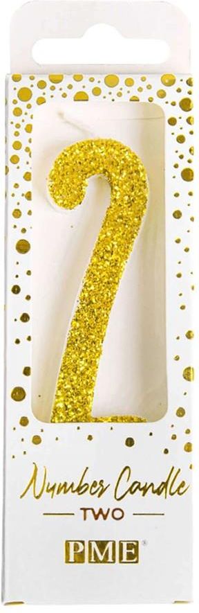 PME Cake - Świeczka Cyfra 2 Złota - Opinie i atrakcyjne ceny na Ceneo.pl