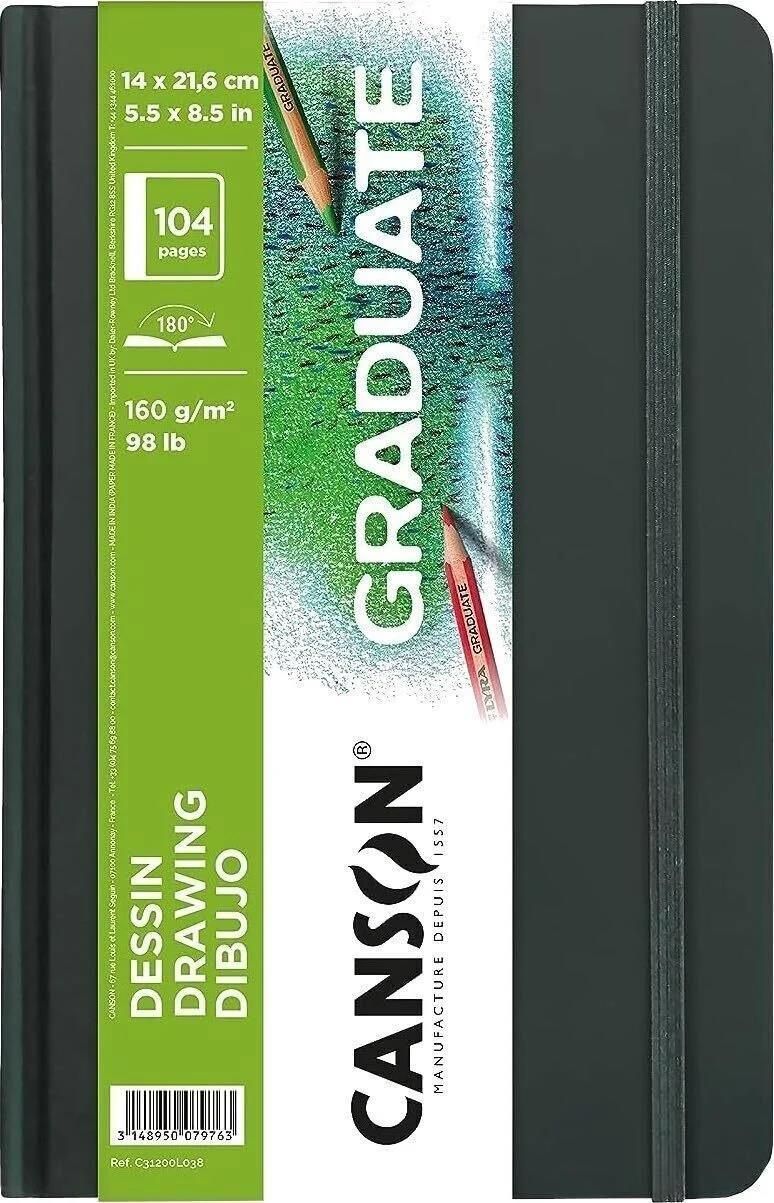 Canson Book Hardbound Long Side Graduate Drawing Szkicownik 21,6X14Cm ...